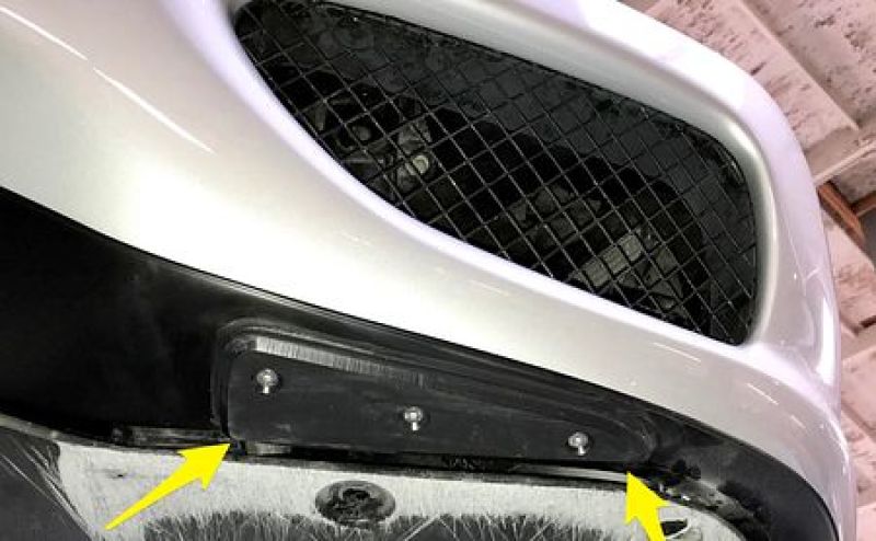 ProTEKt 00-04 Ferrari 360 Custom Fit Puck Style Front Bumper Skid Plat ...